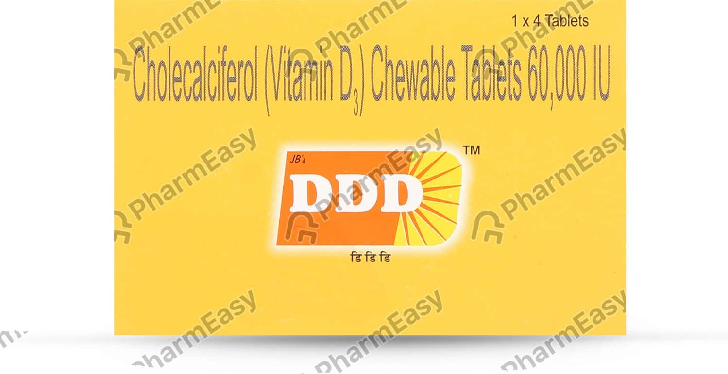 Ddd 60000 IU Tablet (4): Uses, Side Effects, Price & Dosage | PharmEasy