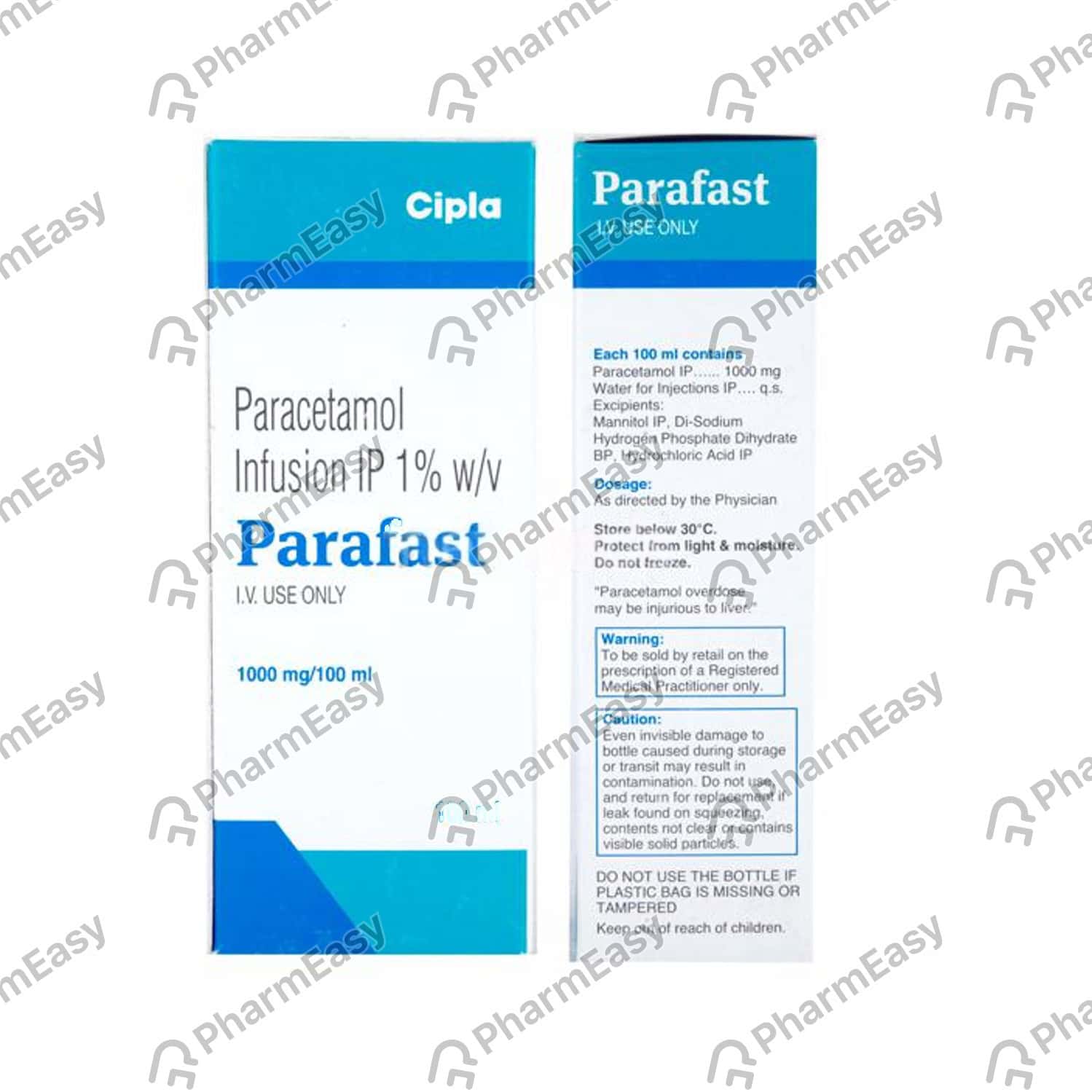 Parafast 1 G Infusion (100): Uses, Side Effects, Price & Dosage | PharmEasy
