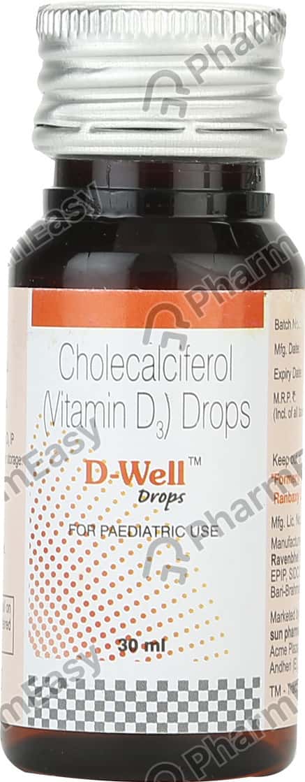 D Well 400 IU/ML Oral Drop (30): Uses, Side Effects, Price & Dosage ...