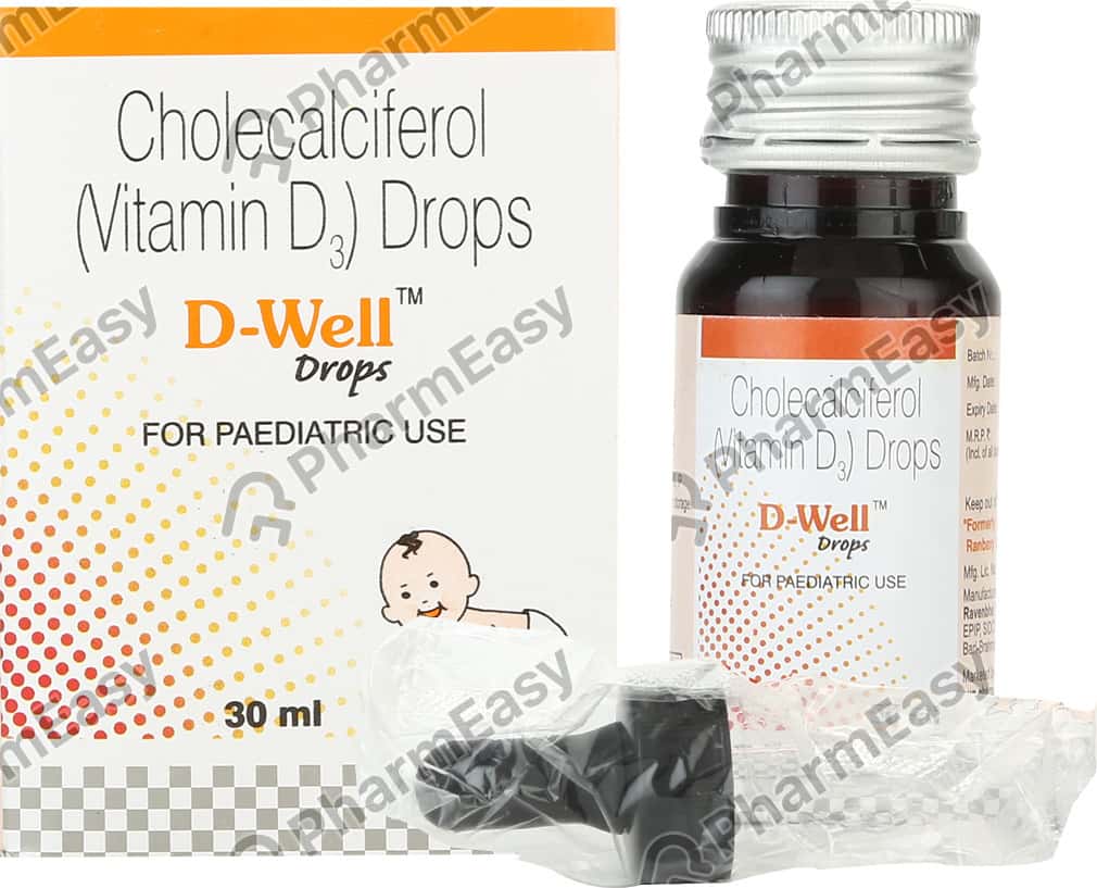 D Well 400 IU/ML Oral Drop (30): Uses, Side Effects, Price & Dosage ...