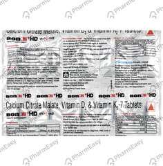 Bon K2 Hd Strip Of 10 Tablets: Uses, Side Effects, Price & Dosage ...