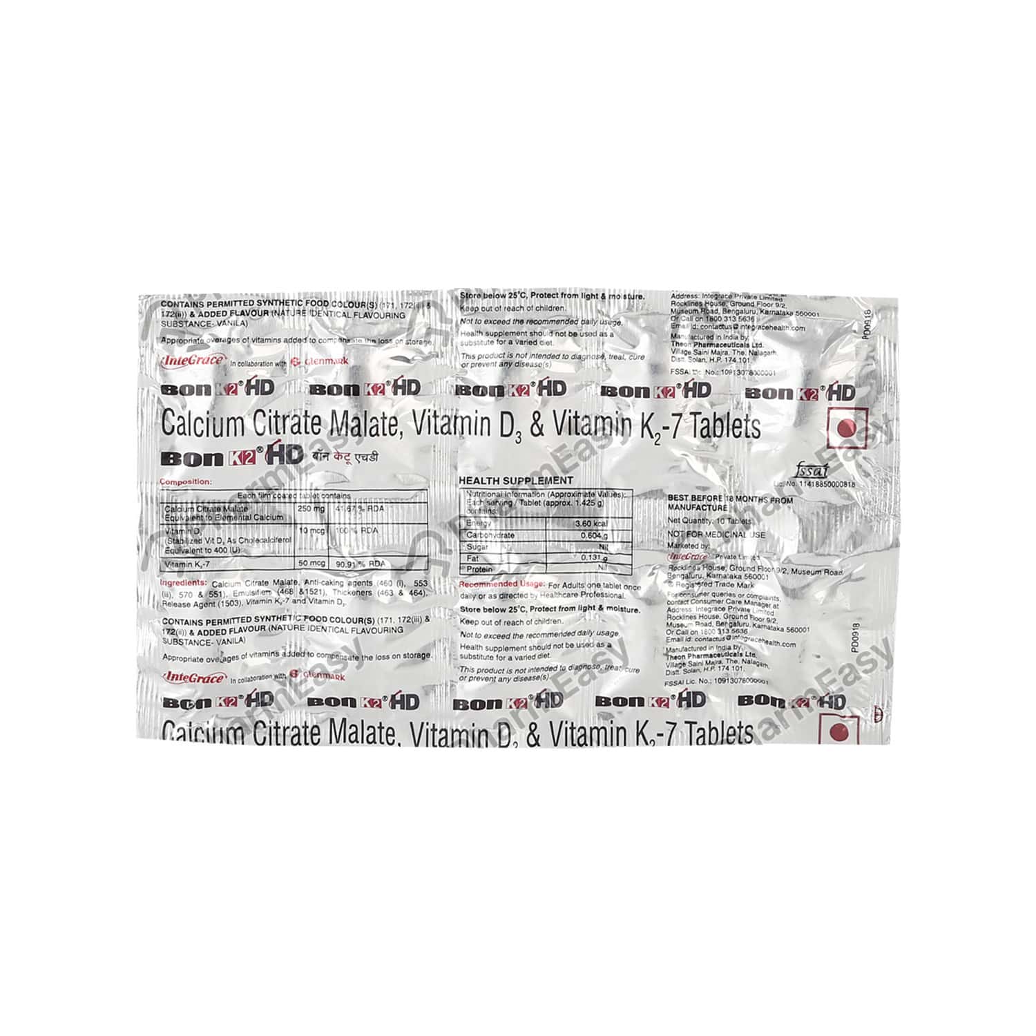 Buy Bon K2 Hd Tablet Online at Flat 18% OFF* | PharmEasy