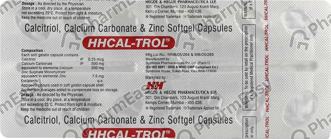 Hhcal Trol Capsule: Uses, Side Effects, Price, Dosage & Composition ...