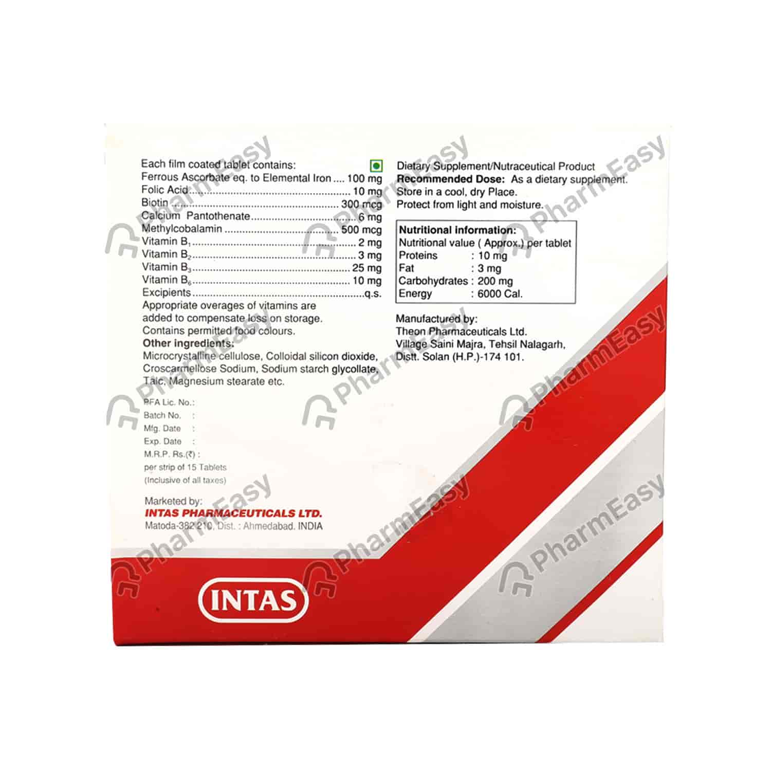 Buy Fe Plus Strip Of 15 Tablets Online at Flat 18% OFF* | PharmEasy