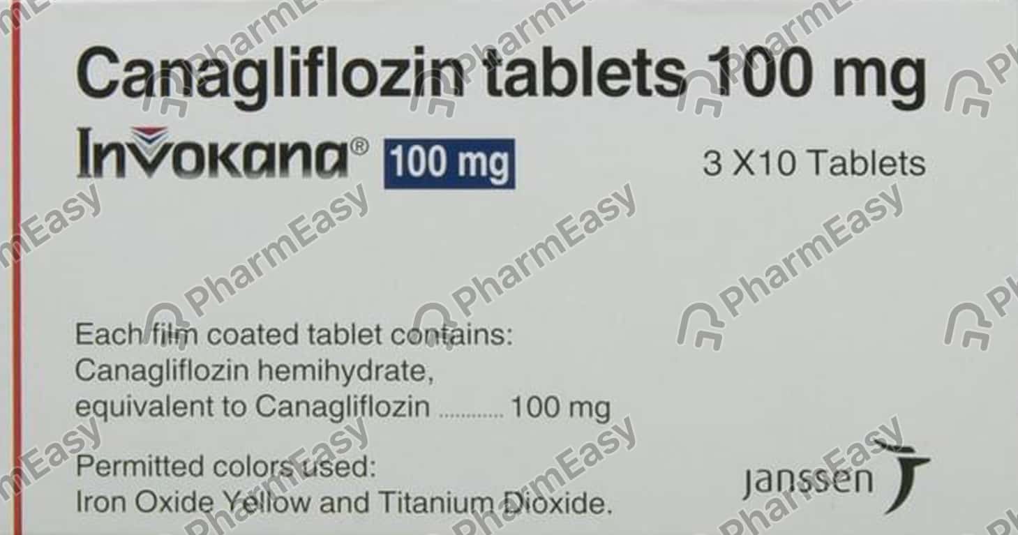 Invokana 100 MG Tablet (10): Uses, Side Effects, Price & Dosage | PharmEasy