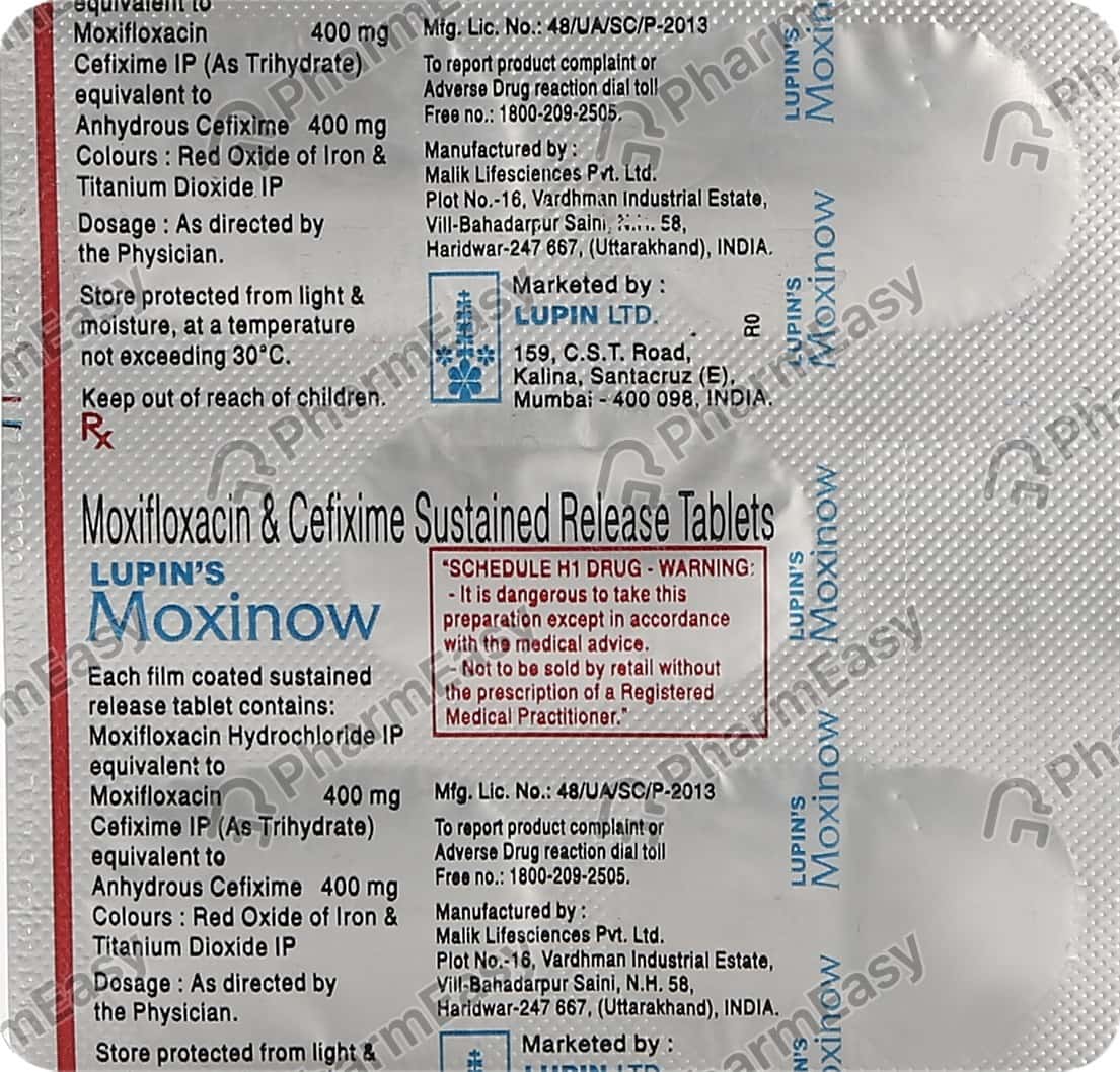 Moxinow Strip Of 5 Tablets: Uses, Side Effects, Price & Dosage | PharmEasy