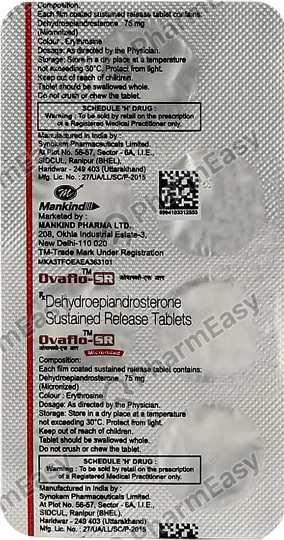 Ovaflo Sr 75 MG Tablet (7): Uses, Side Effects, Price & Dosage | PharmEasy