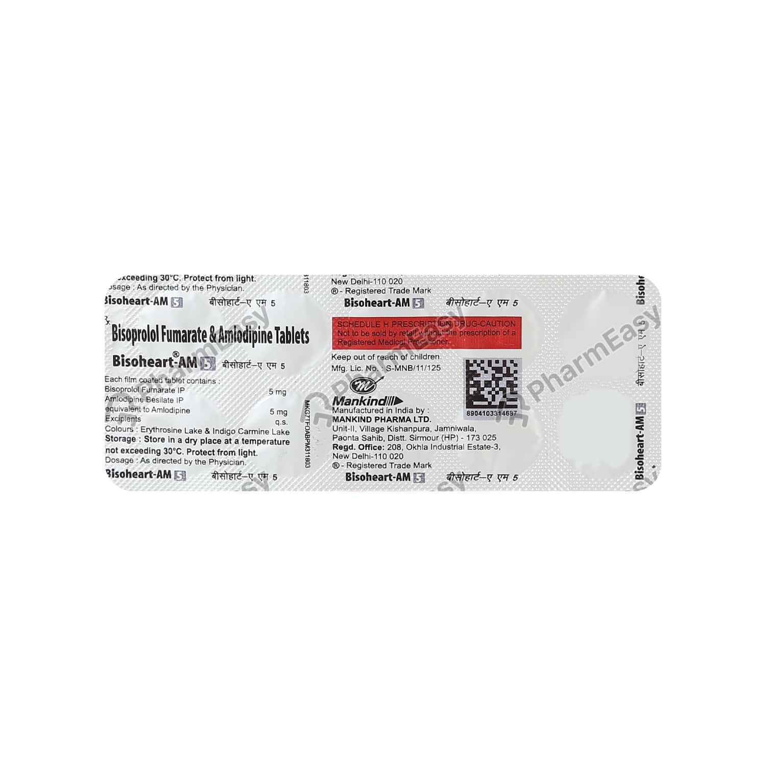 Buy Bisoheart Am 5mg Strip Of 10 Tablets Online at Flat 18% OFF ...
