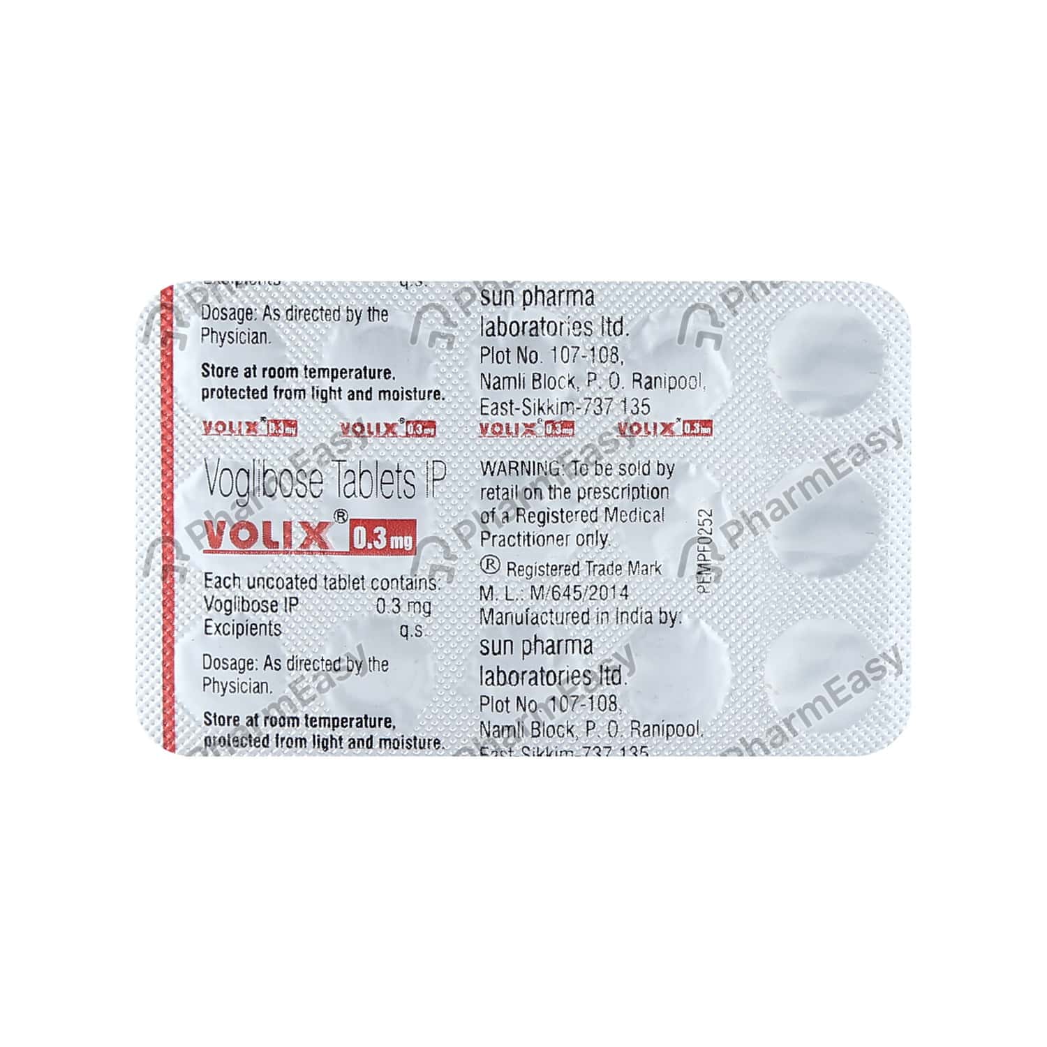 Volix 0.3 MG Tablet (15) - Uses, Side Effects, Dosage, Composition ...