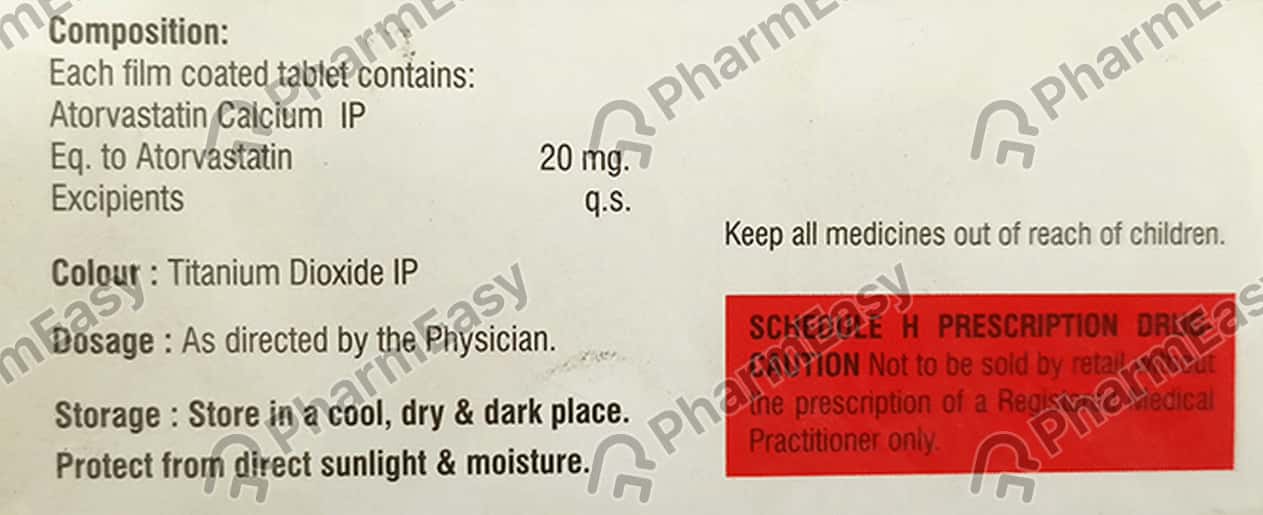 Atr 20 MG Tablet (10): Uses, Side Effects, Price & Dosage | PharmEasy