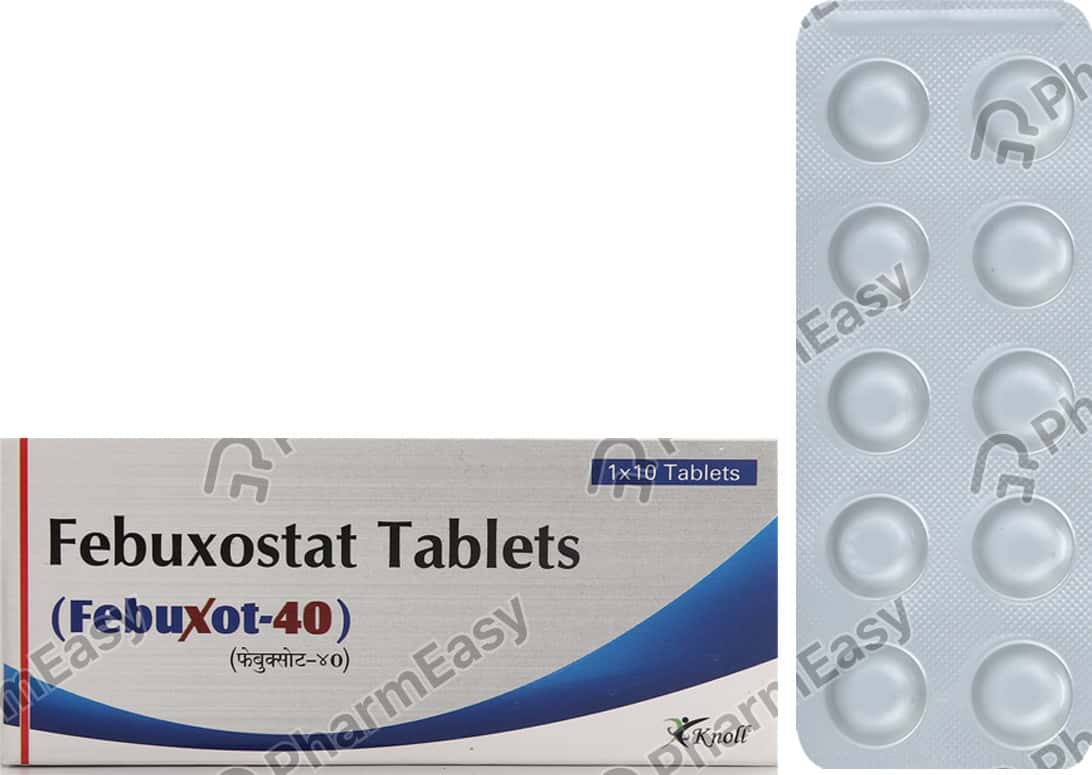 Febuxot 40 MG Tablet (10): Uses, Side Effects, Price & Dosage | PharmEasy