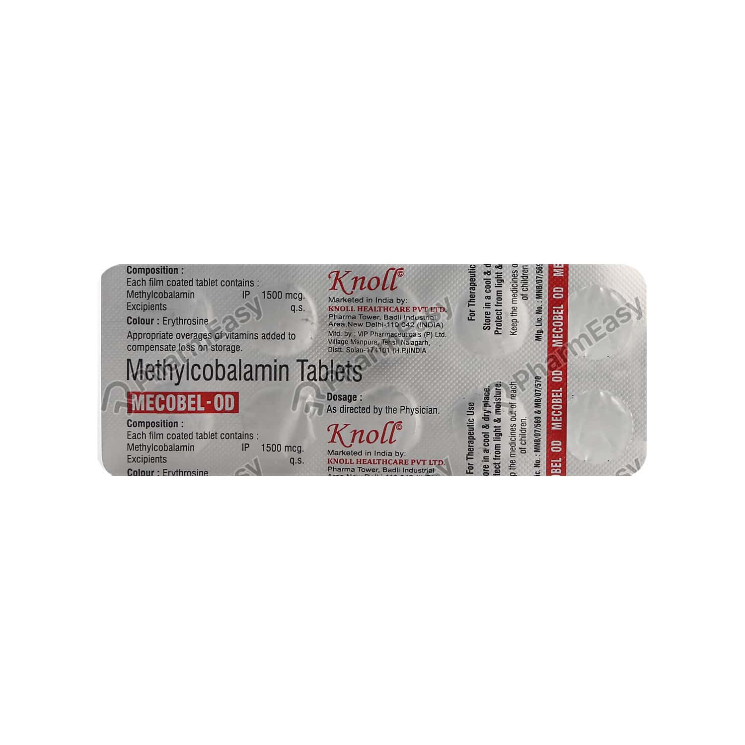 Buy Mecobel Od 1.5 MG Tablet (10) Online at Flat 18% OFF* | PharmEasy