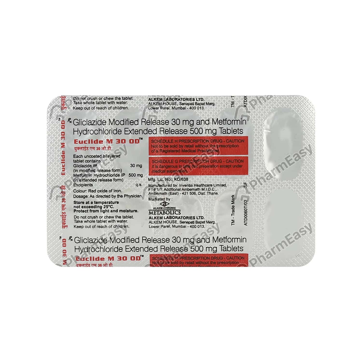 Buy Euclide M Od 30mg Tab Online at Flat 18% OFF* | PharmEasy