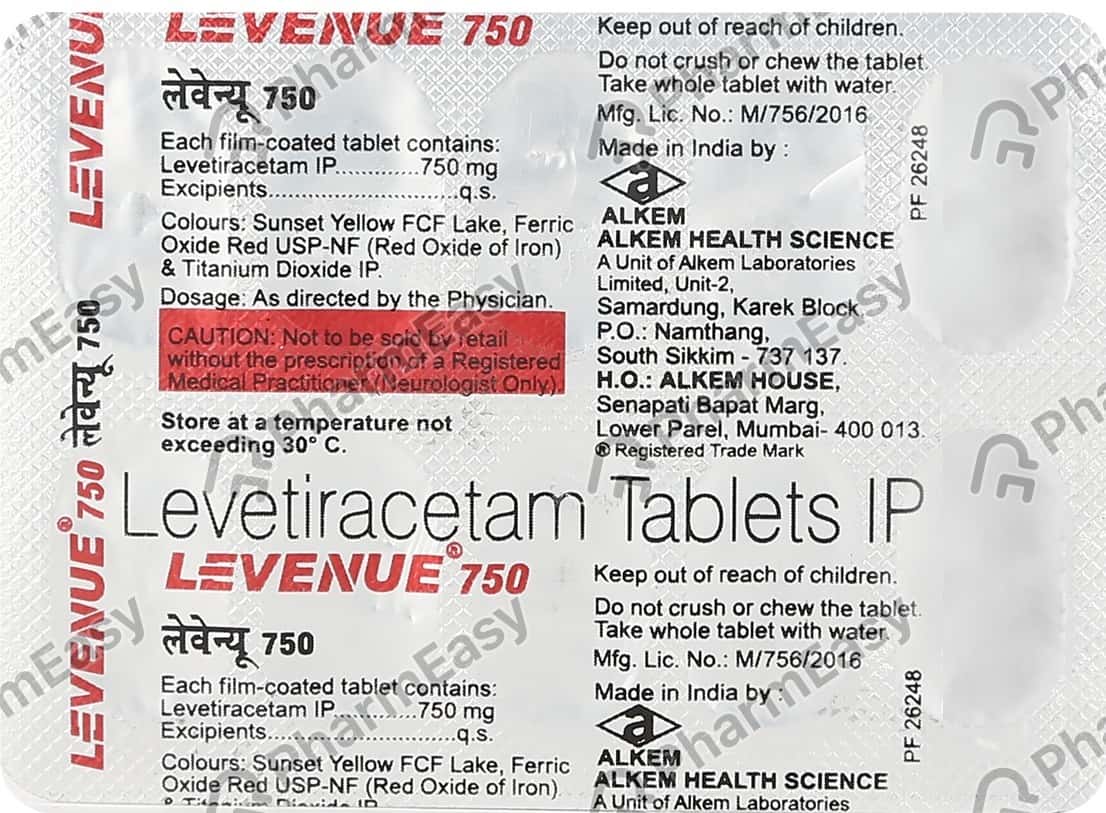 Levenue 750 MG Tablet (10): Uses, Side Effects, Price & Dosage | PharmEasy