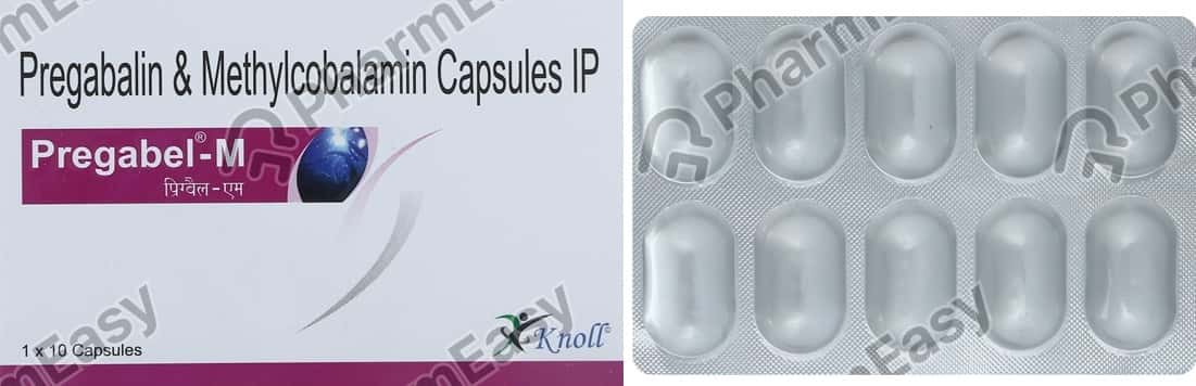 Pregabel M Strip Of 10 Capsules: Uses, Side Effects, Price & Dosage ...