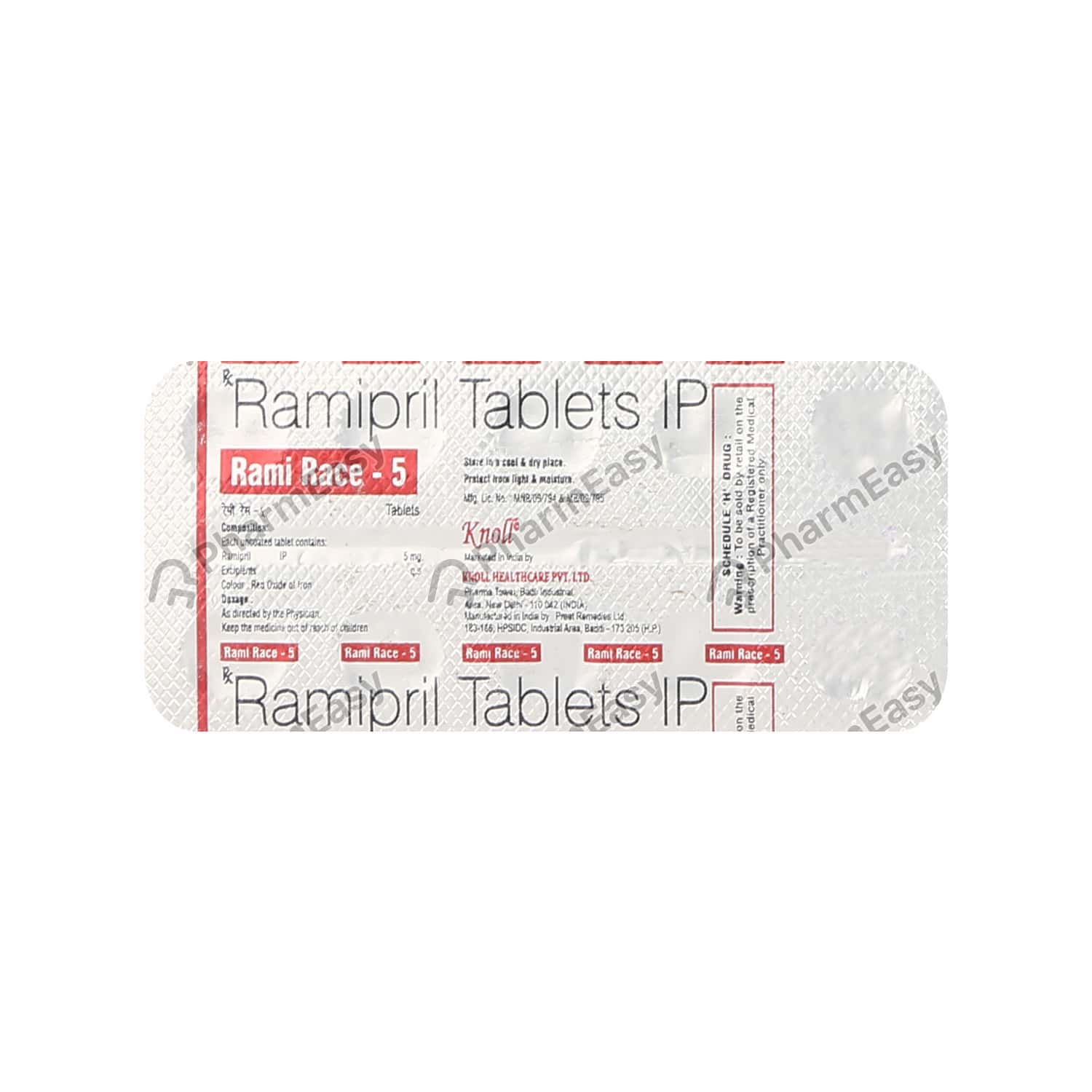 Buy Rami Race 5 MG Tablet (10) Online at Flat 18% OFF* | PharmEasy