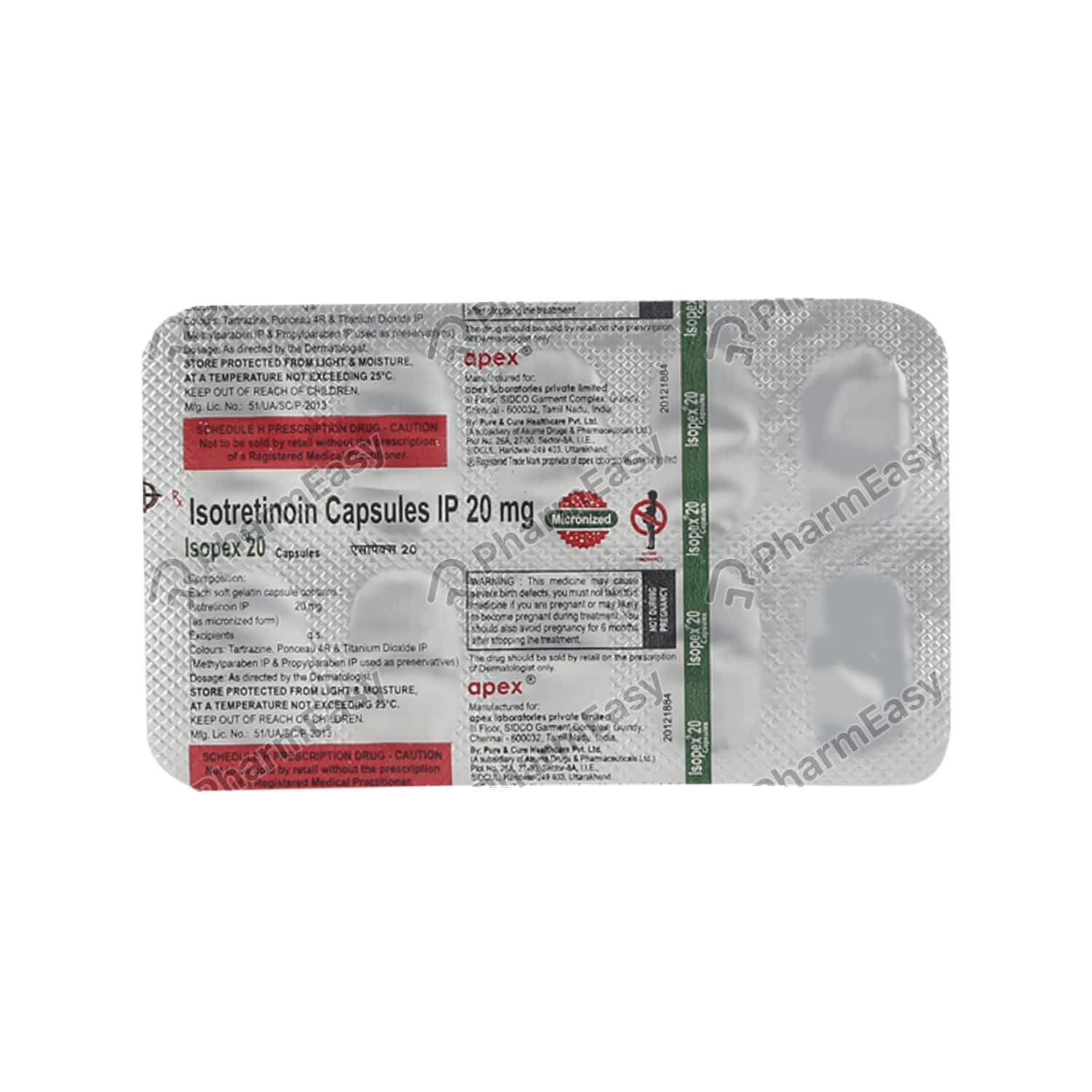 Isopex 20 MG Capsule (10): Uses, Side Effects, Price & Dosage | PharmEasy