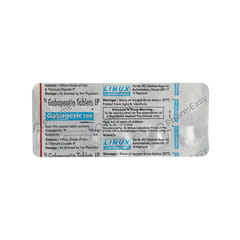 Gabagesic 100 MG Tablet (10) - Uses, Side Effects, Dosage, Composition ...