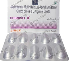Buy Cognivel Strip Of 10 Tablets Online at Flat 15% OFF | PharmEasy