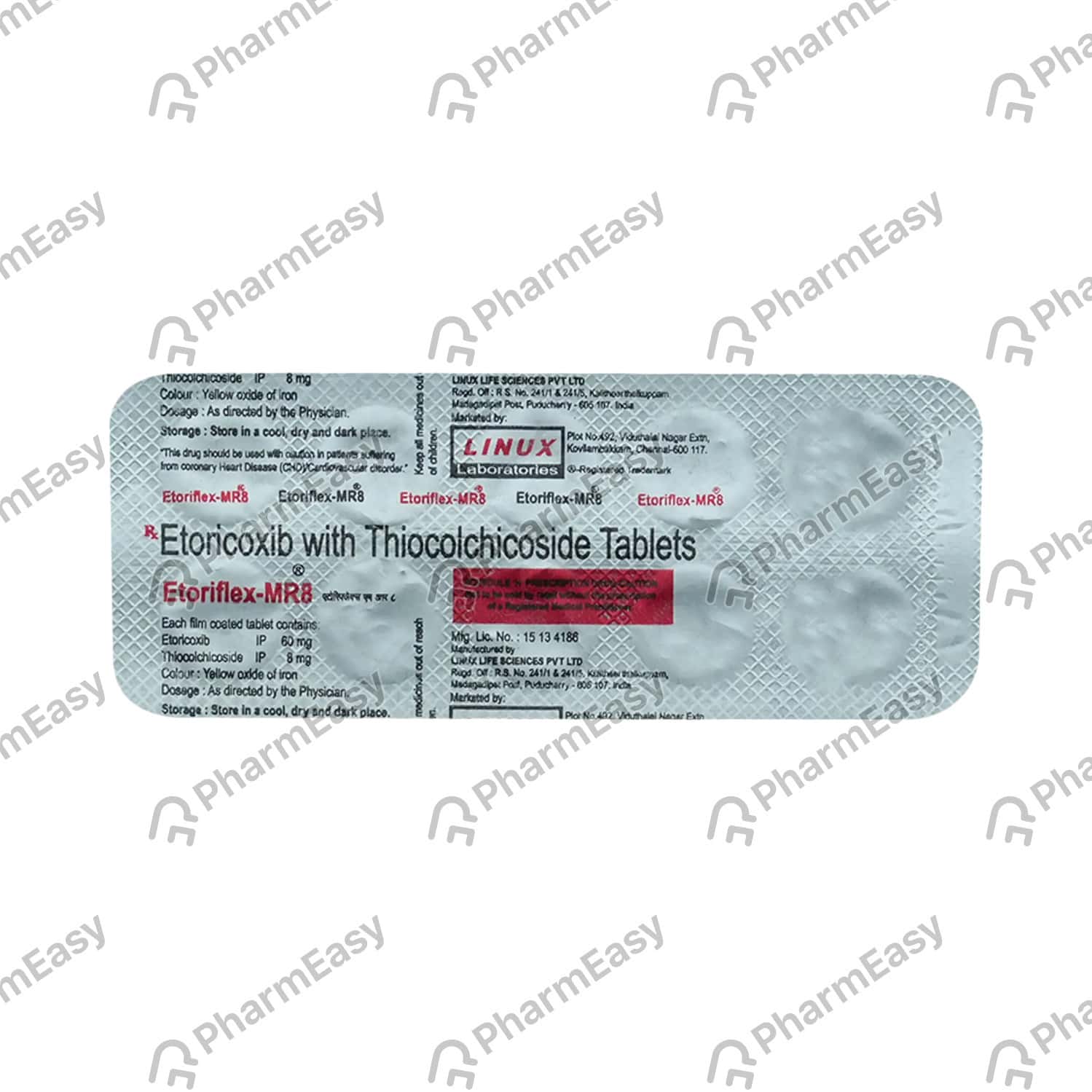 Etoriflex Mr 8mg Strip Of 10 Tablets: Uses, Side Effects, Price ...