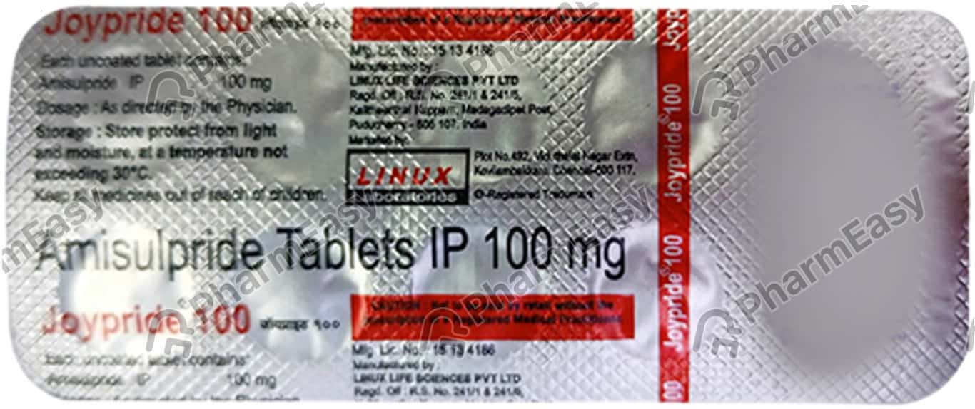 Joypride 100 MG Tablet (10): Uses, Side Effects, Price & Dosage | PharmEasy