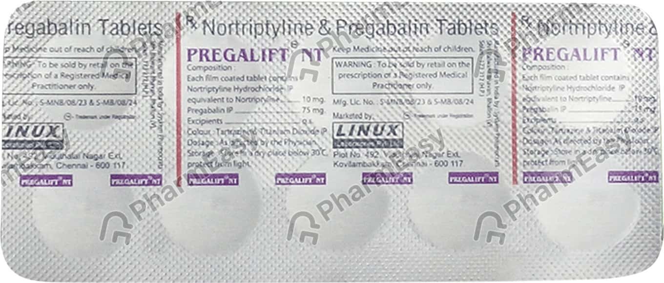 Pregalift Nt Strip Of 10 Tablets Uses Side Effects Price And Dosage