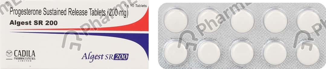 Algest Sr 200 MG Tablet (10): Uses, Side Effects, Price & Dosage ...