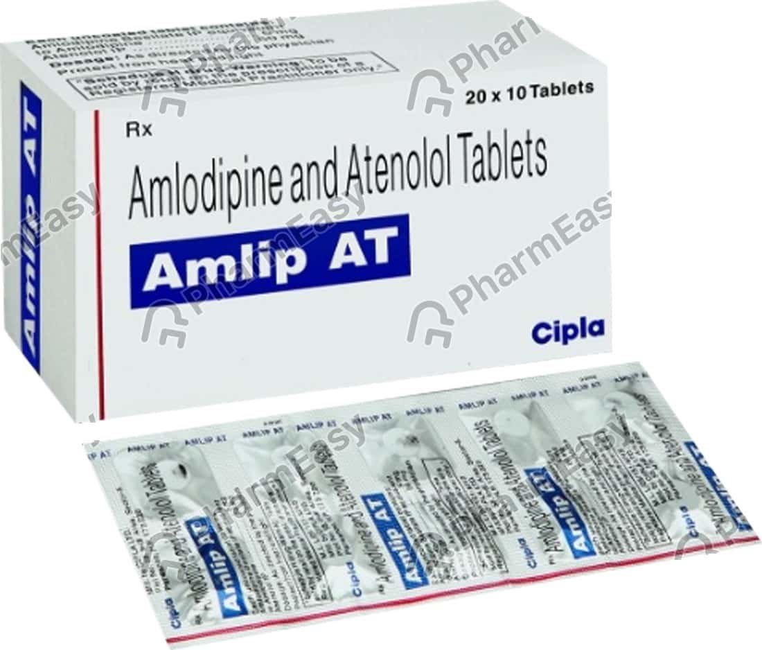 Amlip At Strip Of 10 Tablets: Uses, Side Effects, Price & Dosage ...