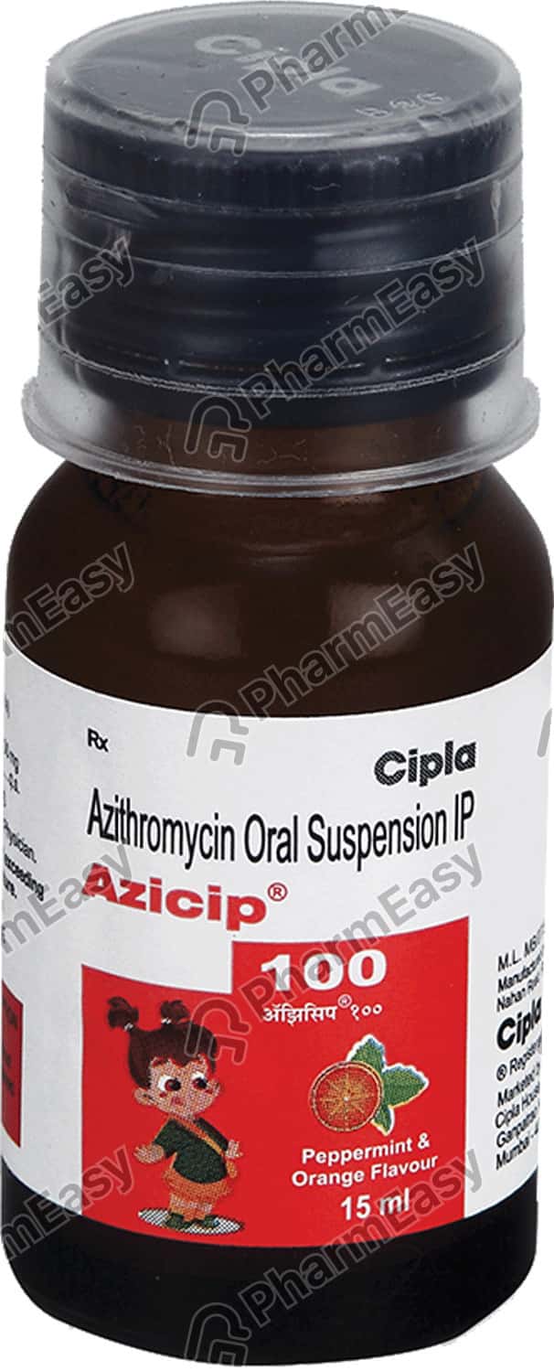 Azicip 100 MG Syrup (15): Uses, Side Effects, Price & Dosage | PharmEasy