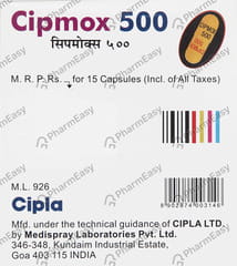 Cipmox 500 Capsule: Uses, Side-effects, Price, Dosage & More Info ...