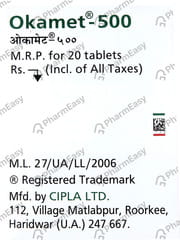 Okamet 500 Tablet: Uses, Side-effects, Price, Dosage & More Info ...