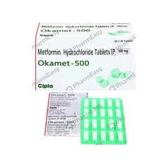 Okamet 500 MG Tablet (20) - Uses, Side Effects, Dosage, Composition ...