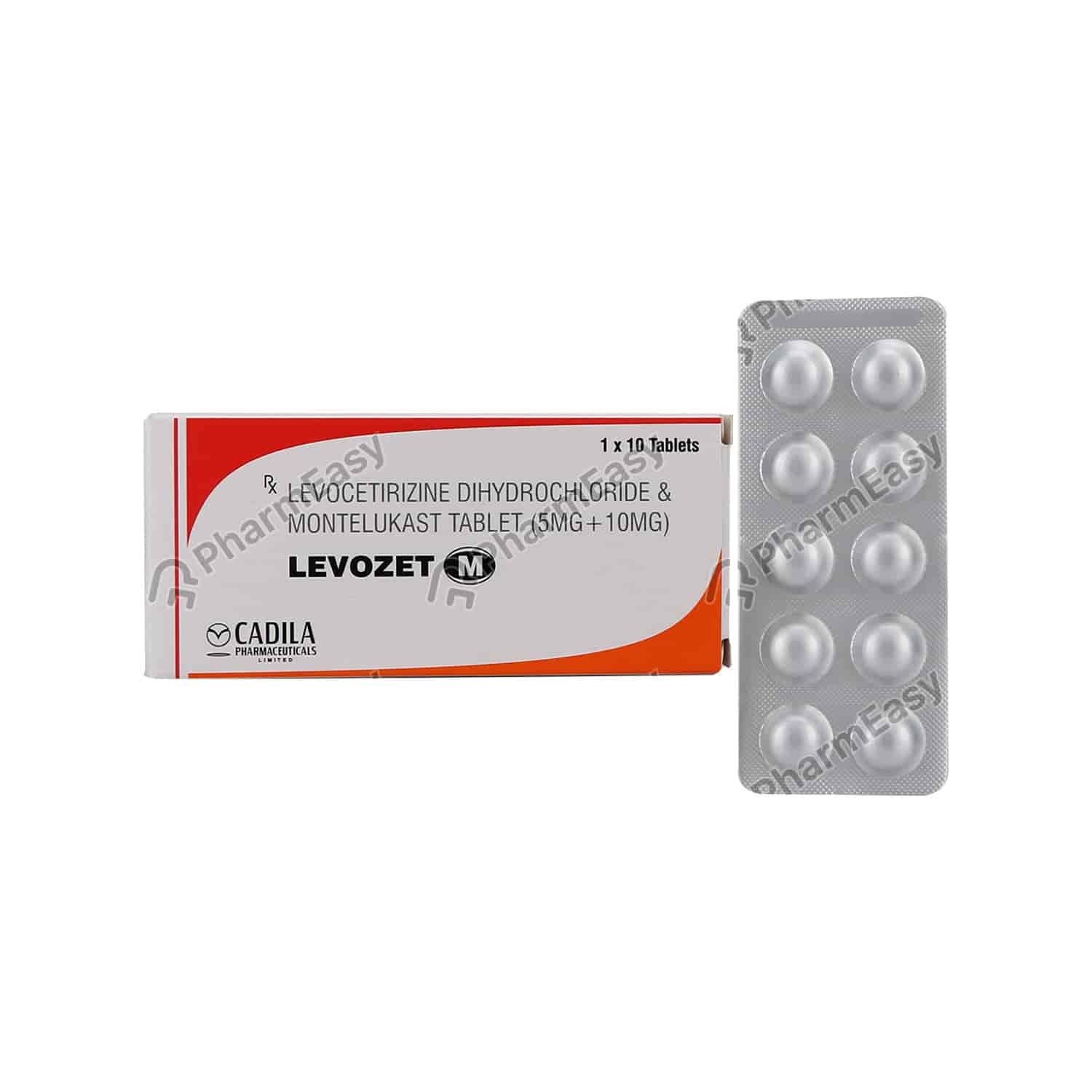 Levozet M Tab - Uses, Side Effects, Dosage, Composition & Price | PharmEasy