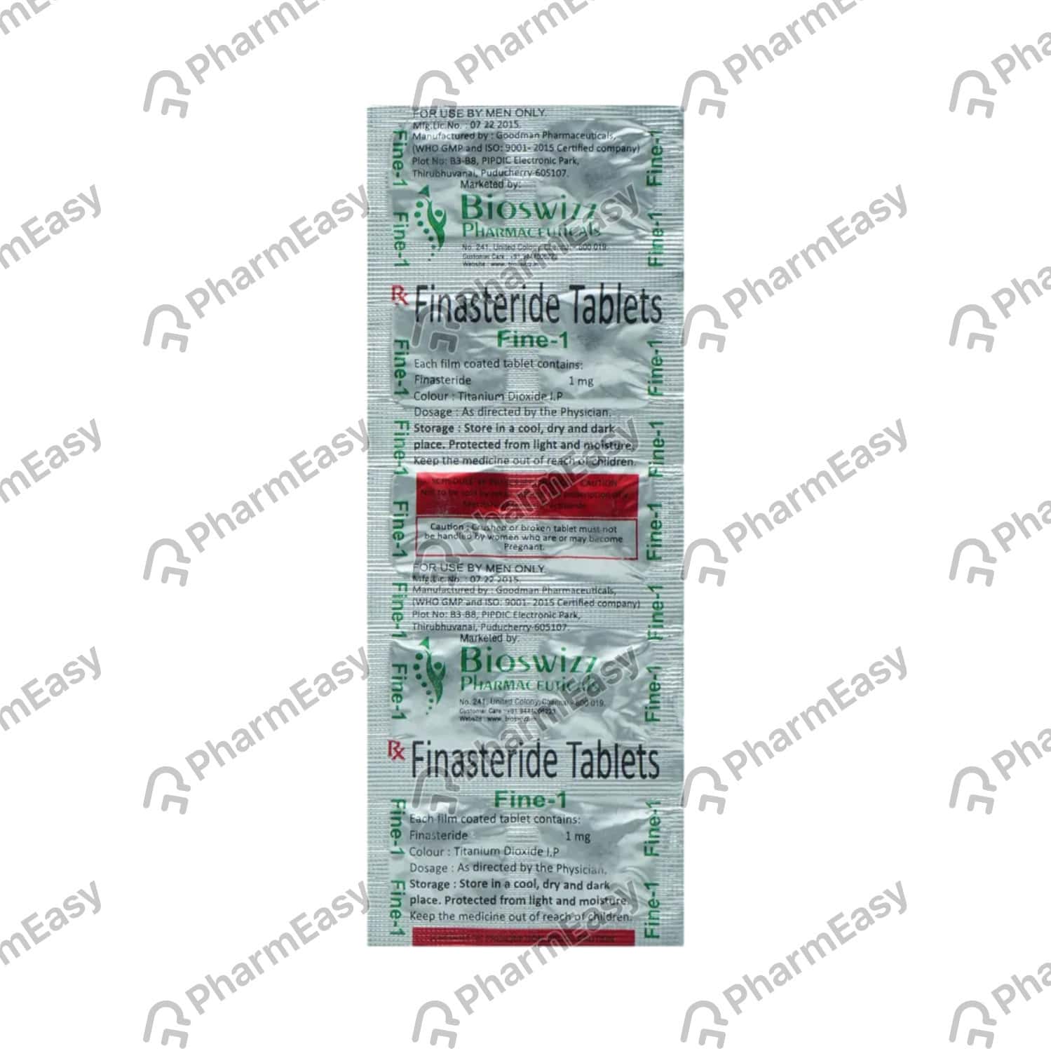 Fine 1 MG Tablet (10): Uses, Side Effects, Price & Dosage | PharmEasy