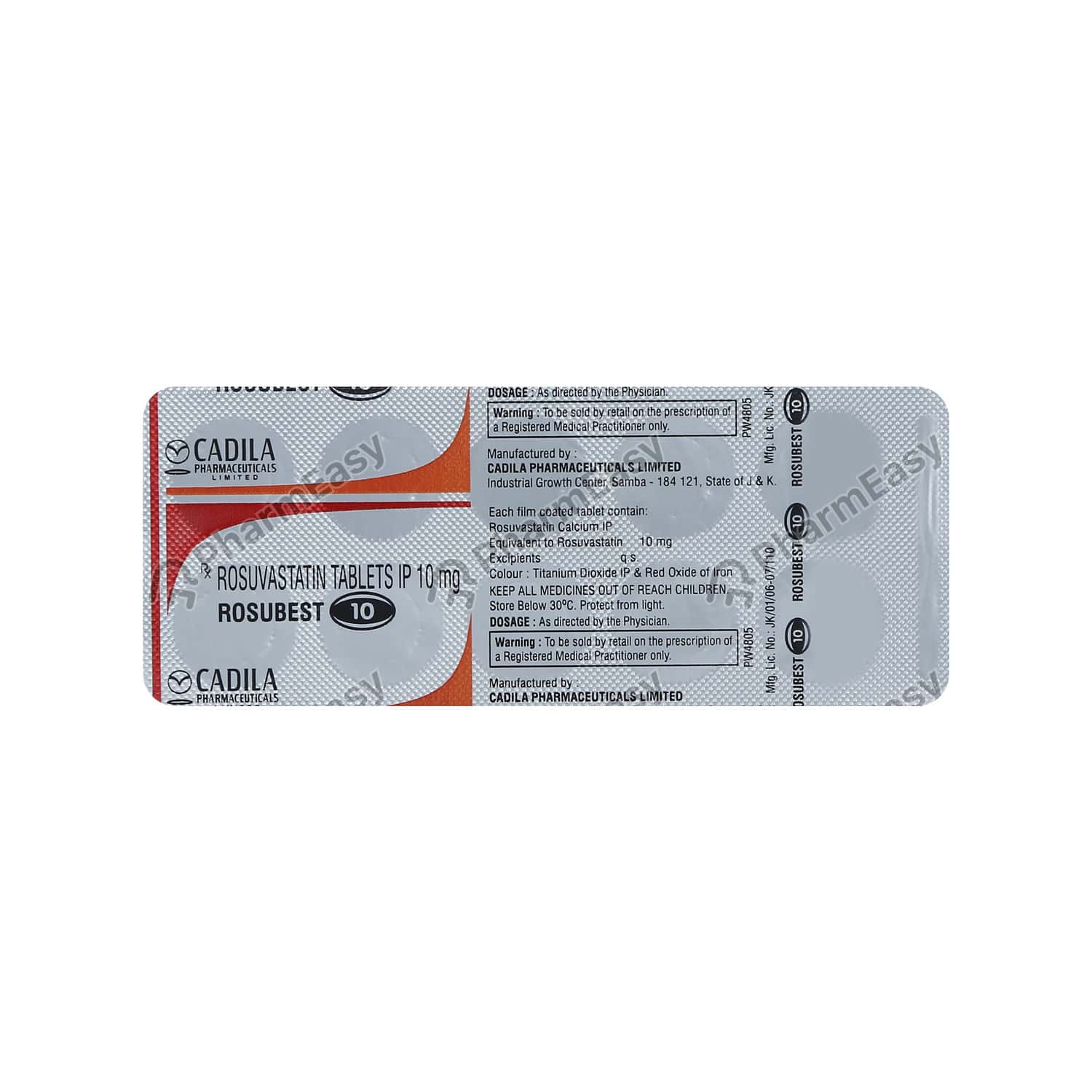 Rosubest 10 MG Tablet (10) - Uses, Side Effects, Dosage, Composition ...