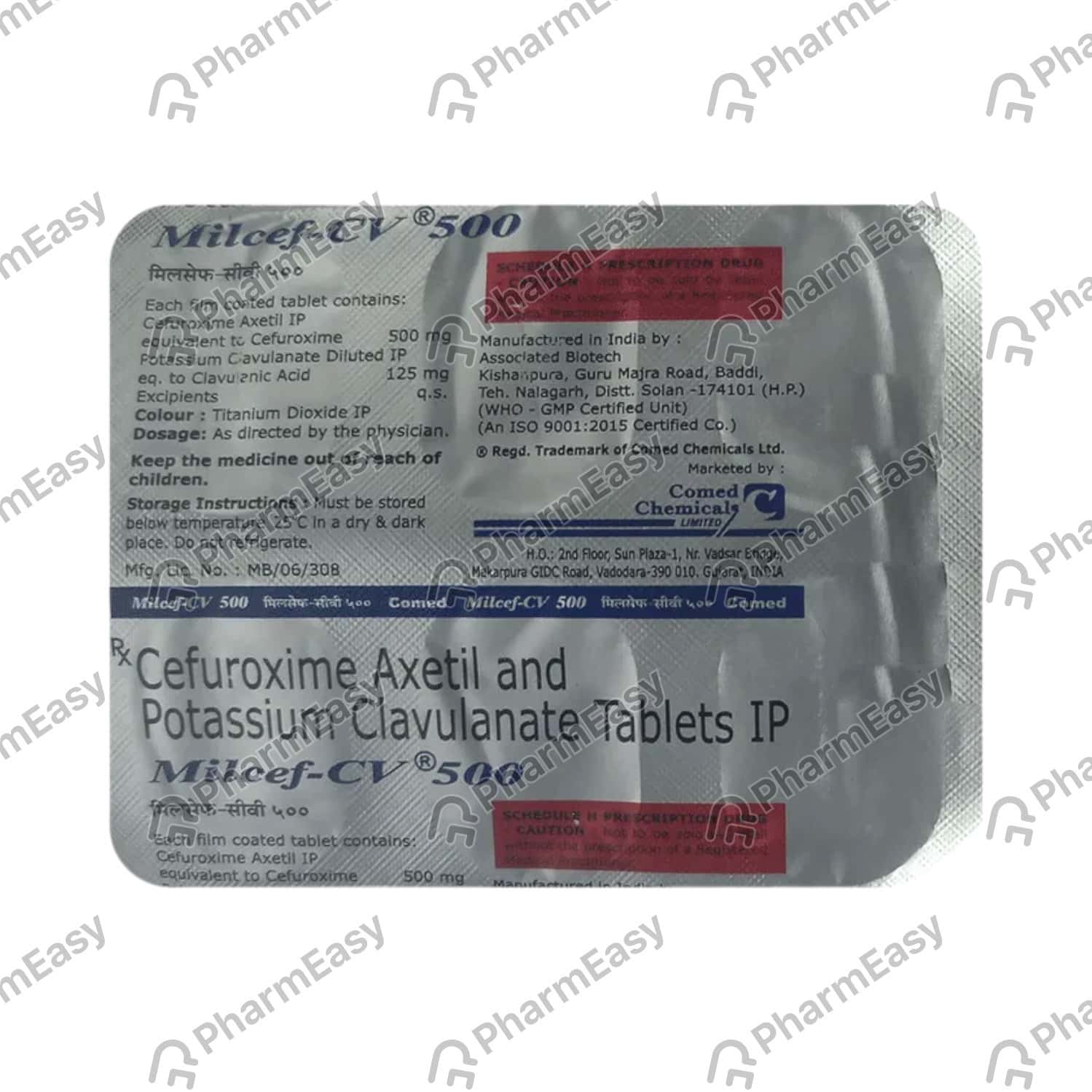 Milcef Cv 500mg Strip Of 6 Tablets: Uses, Side Effects, Price & Dosage ...