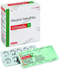 Glimda 2 MG Tablet (10): Uses, Side Effects, Price & Dosage | PharmEasy