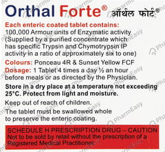 Orthal Forte Tablet: Uses, Side-effects, Price, Dosage & More Info ...