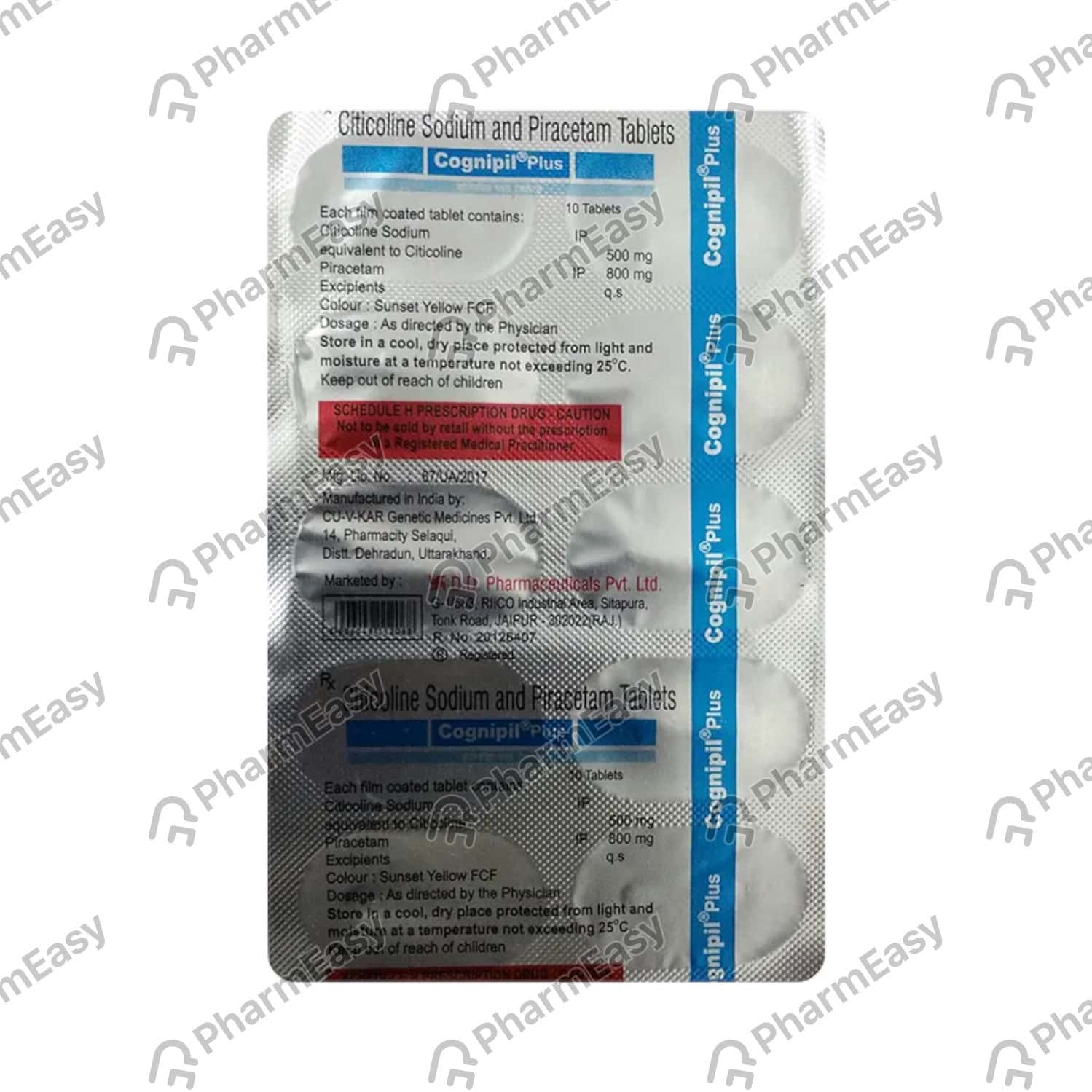 Cognipil Plus Strip Of 10 Tablets: Uses, Side Effects, Price & Dosage ...