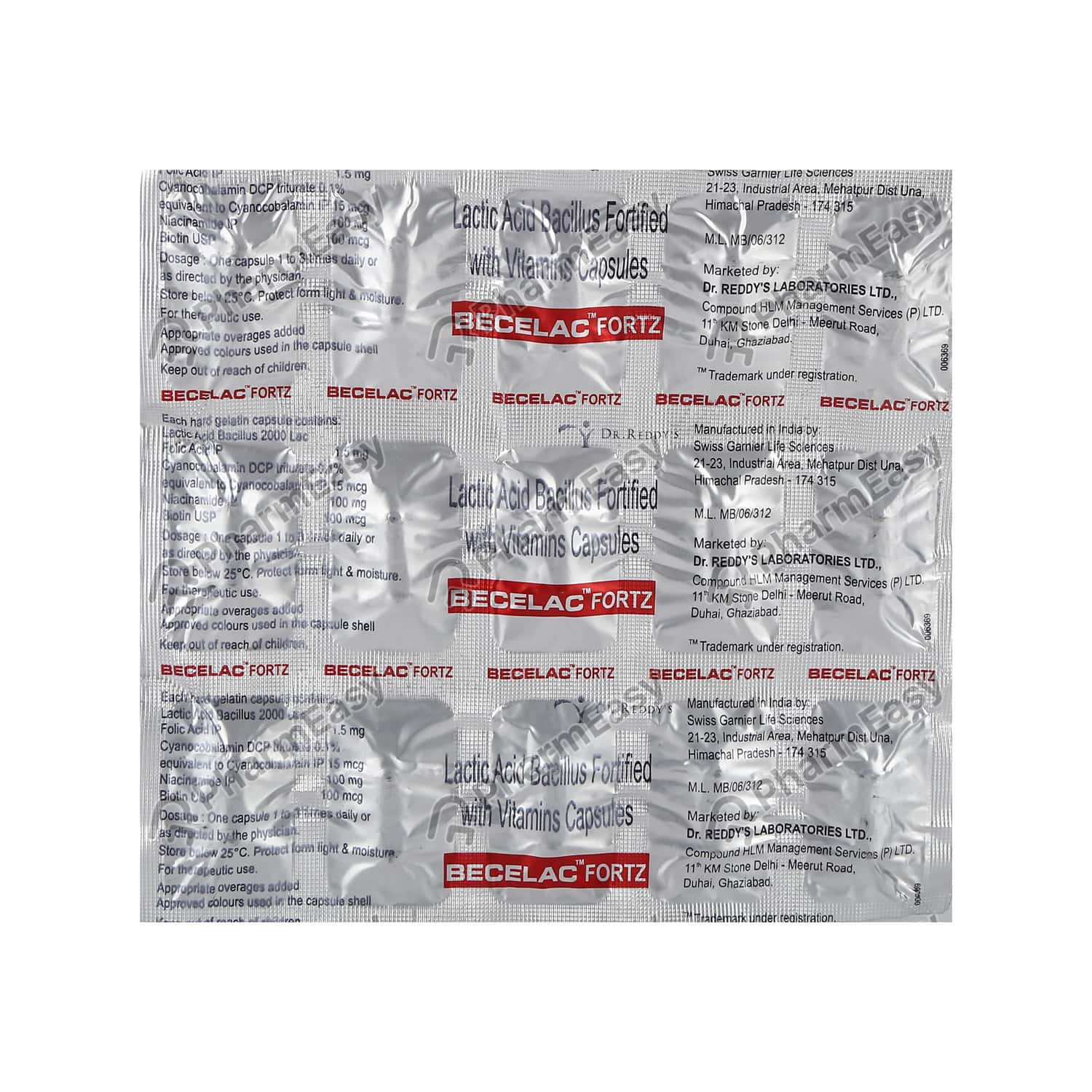 Buy Becelac Fortz Cap 15`S Online at Flat 18% OFF* | PharmEasy