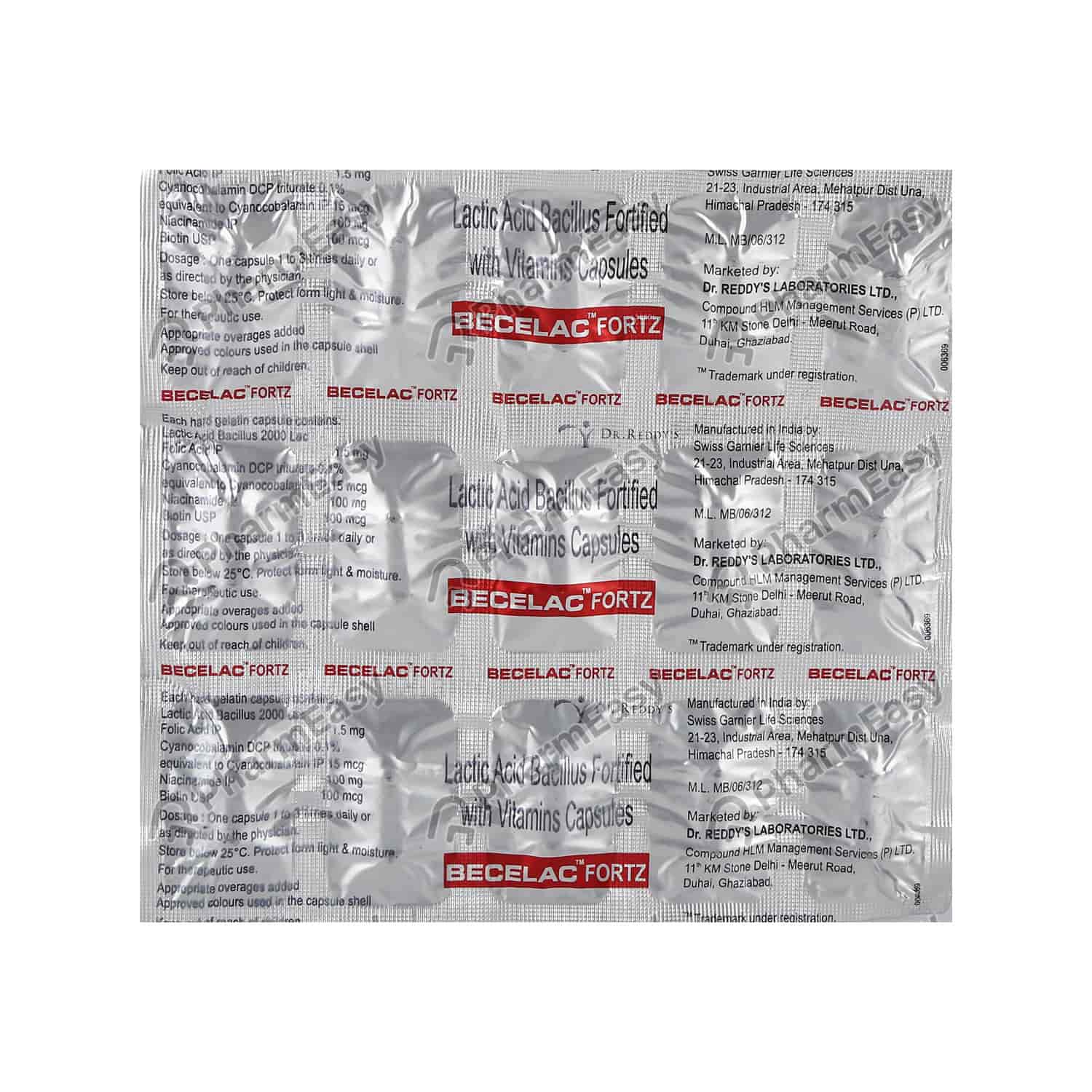 Buy Becelac Fortz Cap 15`S Online at Flat 18% OFF* | PharmEasy