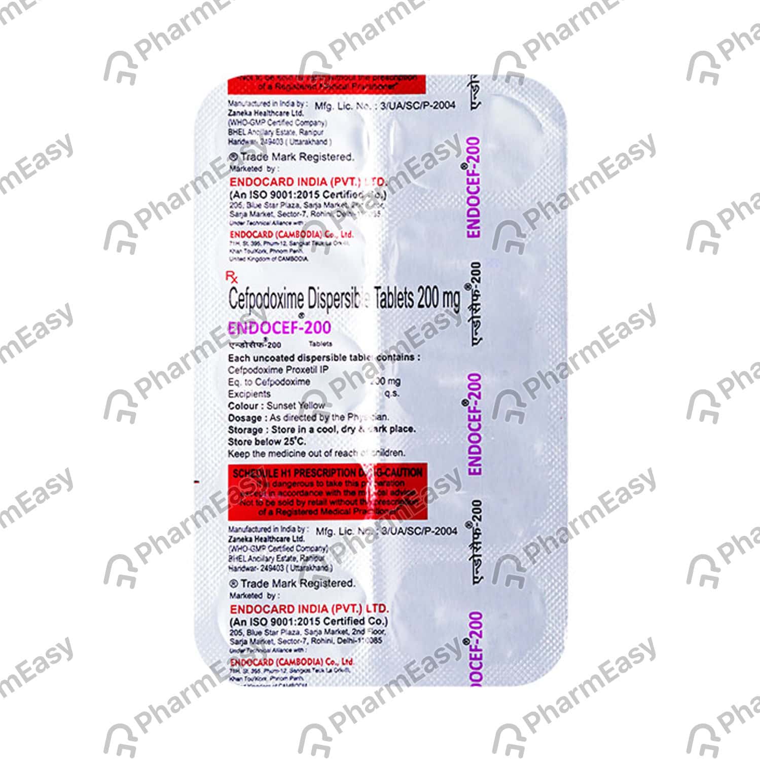 Endocef 200 MG Tablet (10): Uses, Side Effects, Price & Dosage | PharmEasy