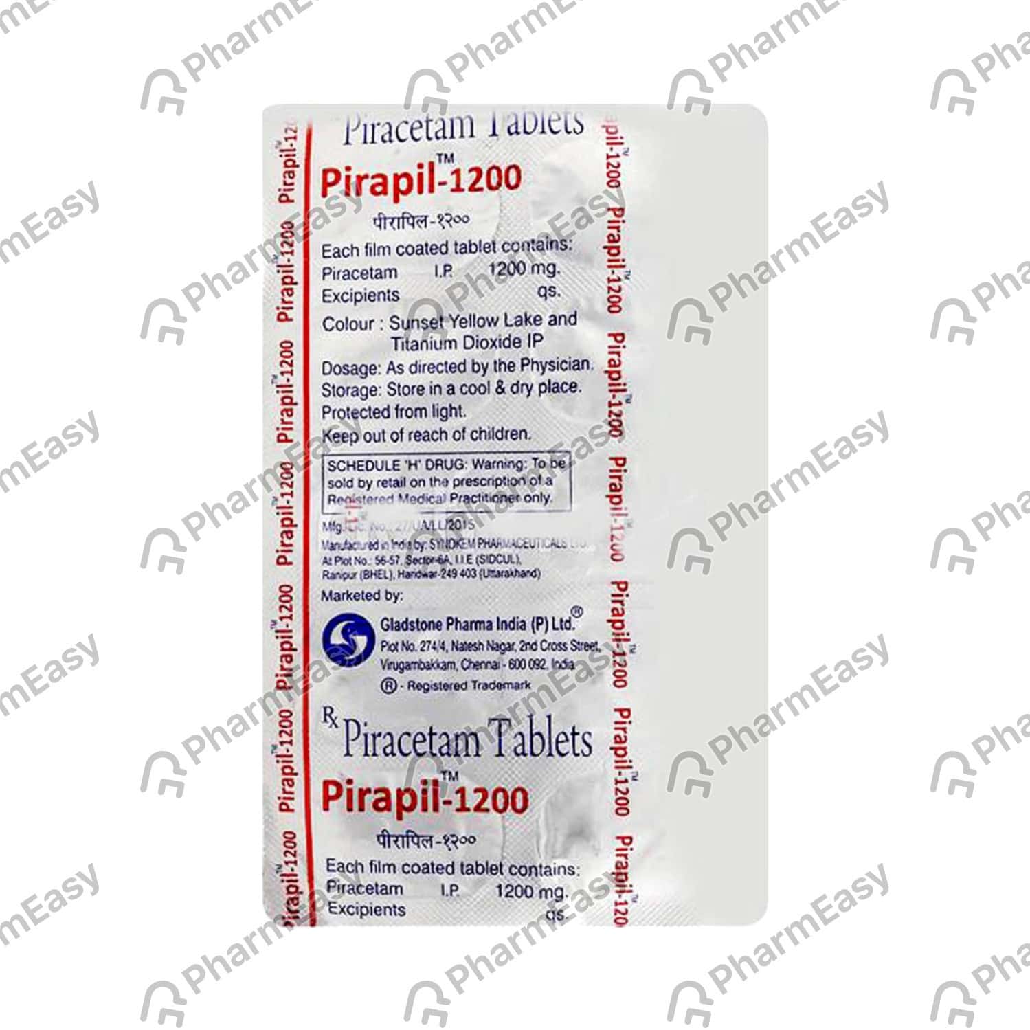 Pirapil 1200 MG Tablet (10): Uses, Side Effects, Price & Dosage | PharmEasy