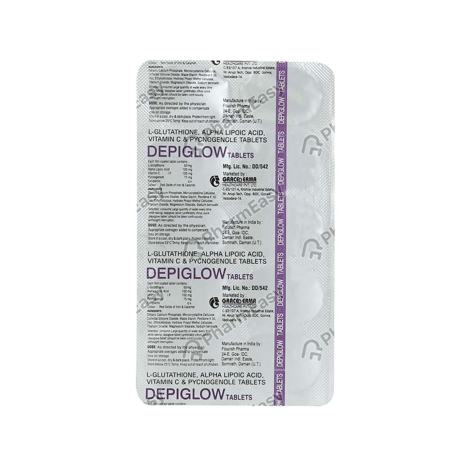Buy Depiglow Strip Of 10 Tablets Online at Flat 18% OFF* | PharmEasy