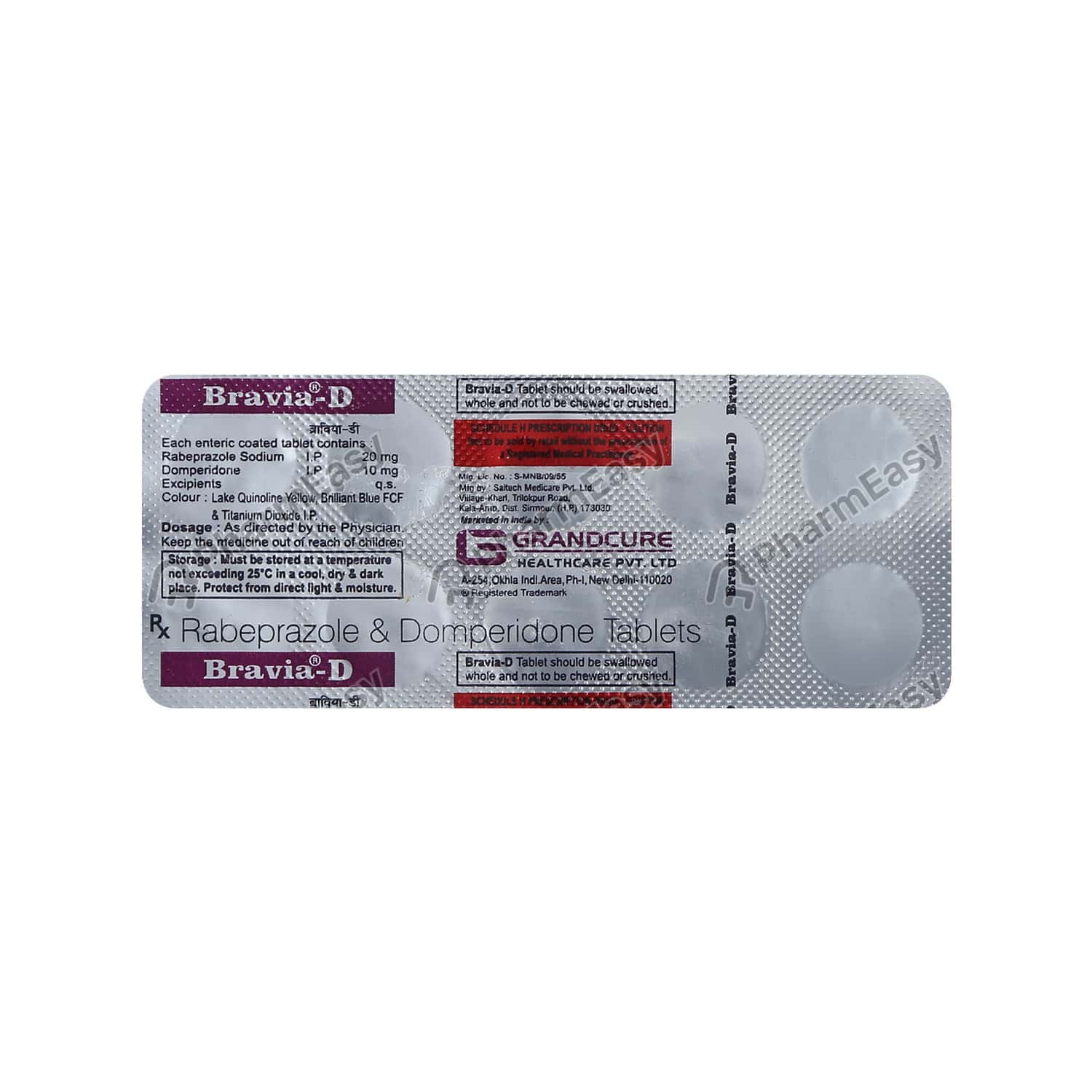 Bravia D Tablet - Uses, Side Effects, Dosage, Composition & Price ...