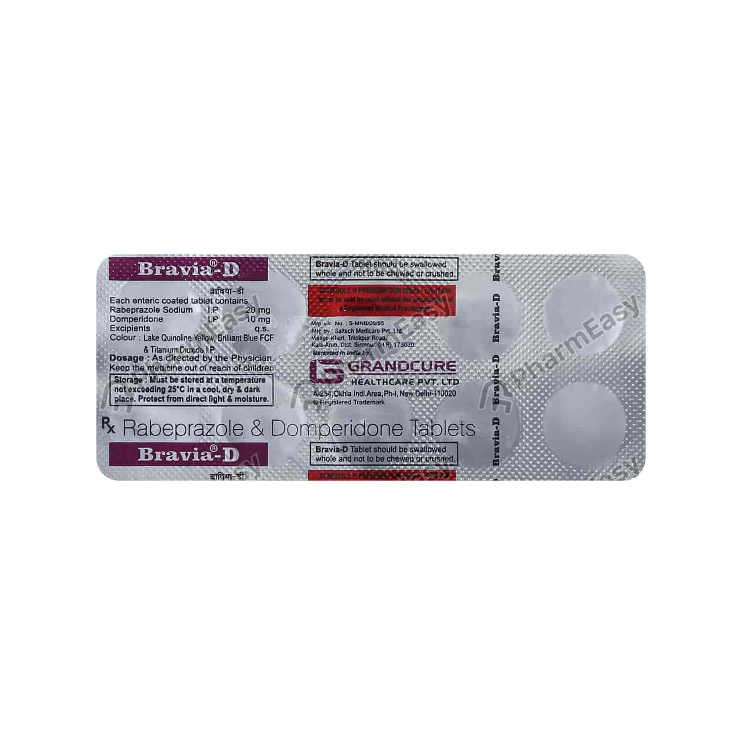Bravia D Tab - Uses, Side Effects, Dosage, Composition & Price | PharmEasy