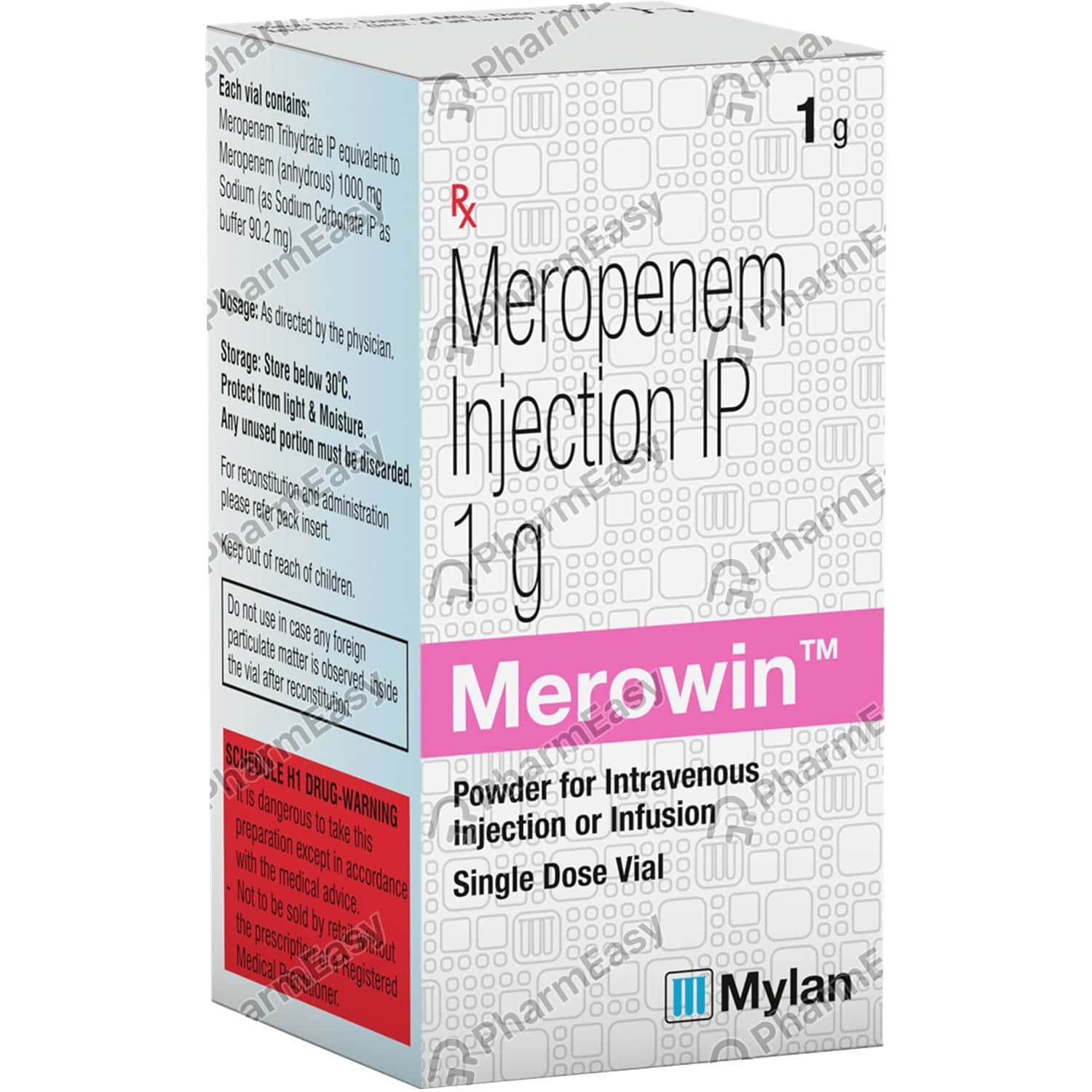 Merowin 1 G Powder For Injection (1): Uses, Side Effects, Price ...