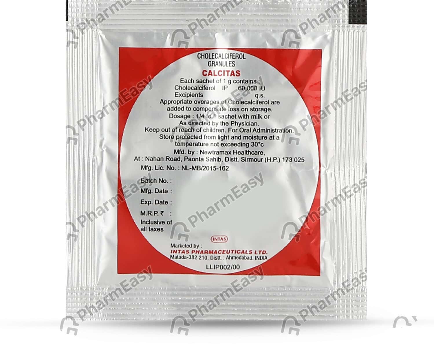 Calcitas 60000 IU Granules (1): Uses, Side Effects, Price & Dosage ...