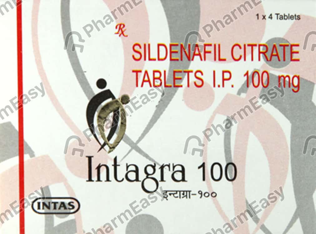Intagra 100 MG Tablet (4): Uses, Side Effects, Price & Dosage | PharmEasy
