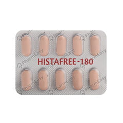 Histafree 180 MG Tablet (10) - Uses, Side Effects, Dosage, Composition ...